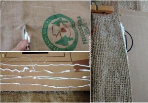 tableau toile de jute | Le coin bricolage de Vérobrico