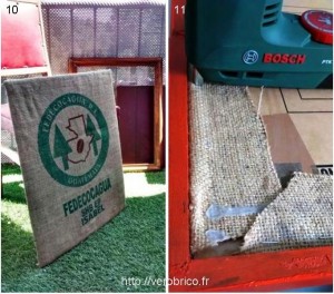 Tableau en toile de jute | Le coin bricolage de Vérobrico